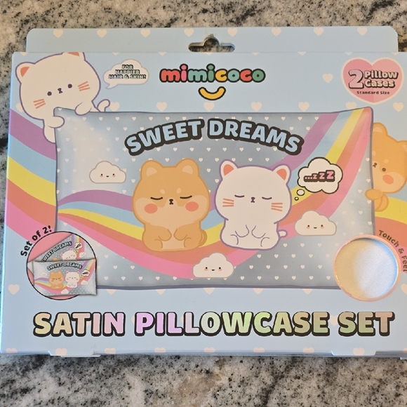 MIMI & COCO | Bedding | Mimicoco Satin Pillowcases Set Of 2 | Poshmark